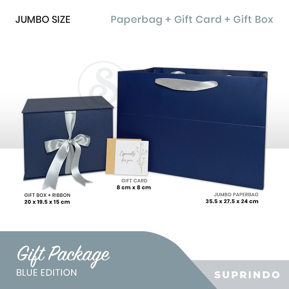 Jual Premium Gift Set Paper Bag + Kotak Kado + Kartu Ucapan (JUMBO 2 ...