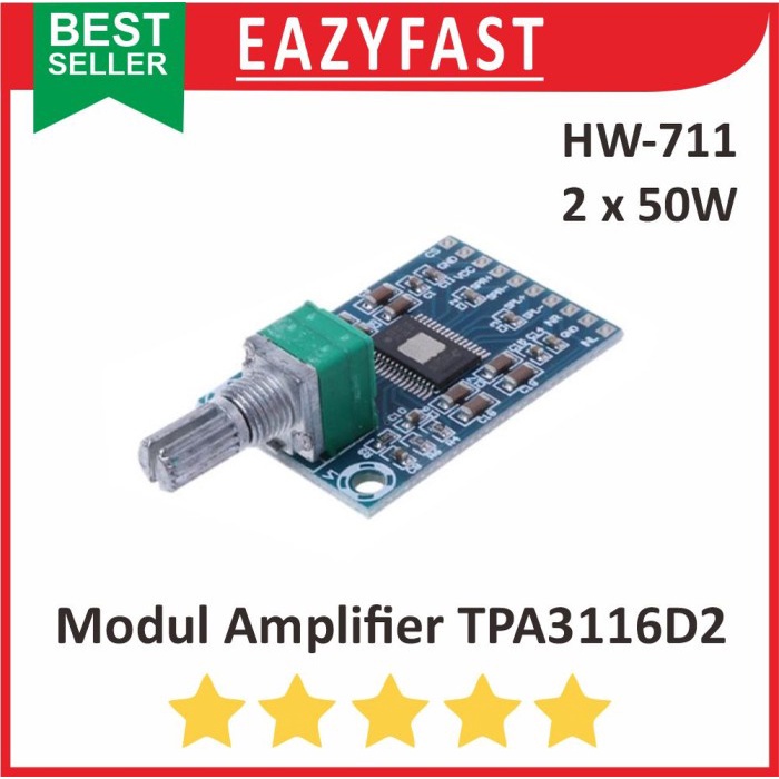 Jual Modul Ampli TPA3116D2 2x50W Amplifier Class D TPA TPA3116 HW-711 HiFi | Shopee Indonesia
