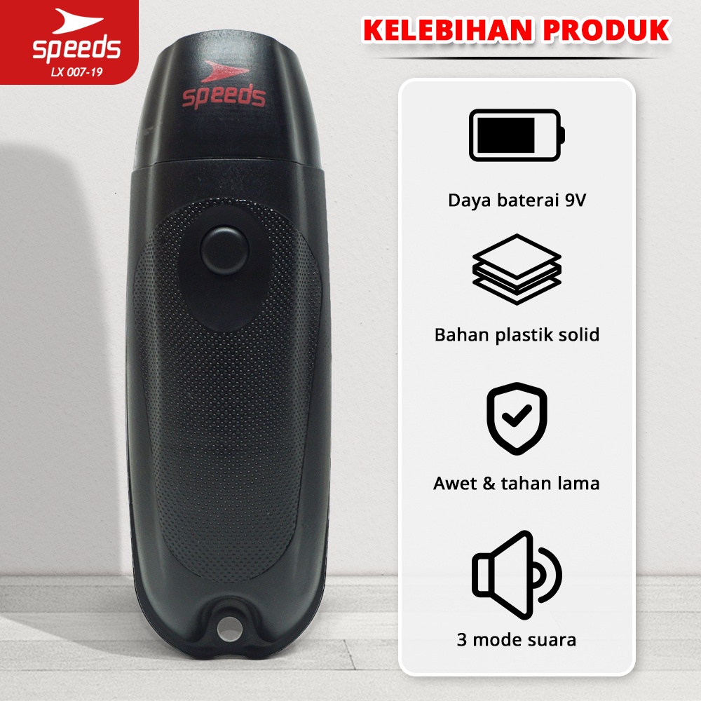 Jual SPEEDS Peluit Wasit Pluit Electronic Whistle Push Olahraga ...