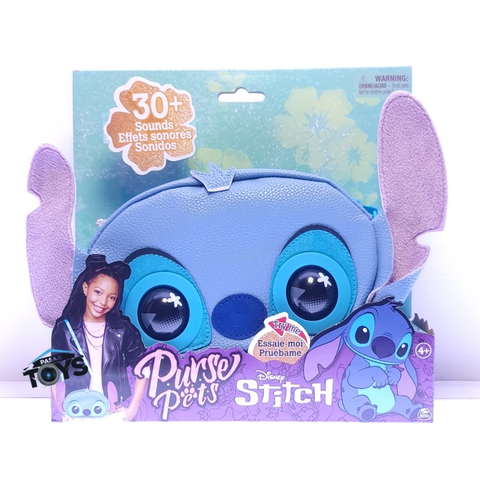 Jual Purse Pets Disney Stitch Interactive Pet with 30+ Sounds | Shopee ...