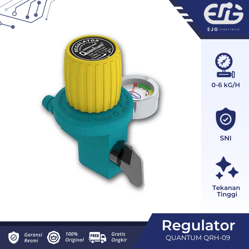 Jual Regulator Meter High Pressure QRH-09 Tekanan Tinggi Quantum QRH 09 ...