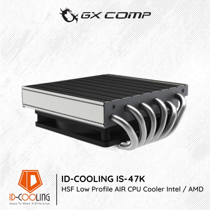 Jual ID-COOLING IS-47K | 92MM HSF Low Profile AIR CPU Cooler Intel ...