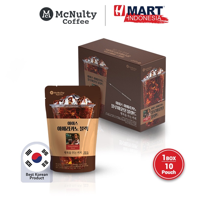 Jual McNulty Coffee Ice Americano Black 190ml x 10 Pouch | Shopee Indonesia