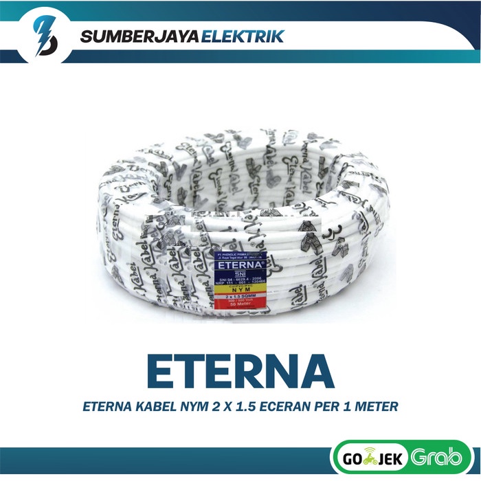 Jual Kabel listrik Eterna NYM 2x1.5 Per METER | Shopee Indonesia