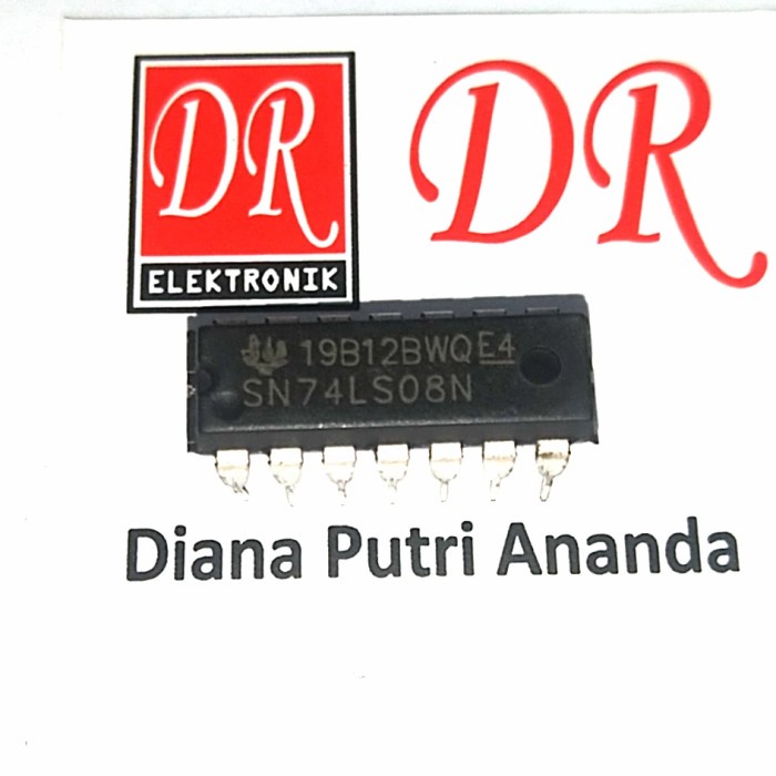 Jual IC 7408 CD7408 Integrated Circuit TTL SN74HC08N DIP 74HC08 NAND 74LS08 LA27 | Shopee Indonesia