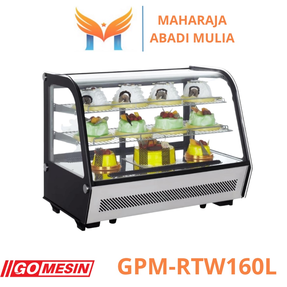 Jual Etalase Pendingin Kue Pastry Gomesin Gpm-Rtw160l Showcase Cold ...