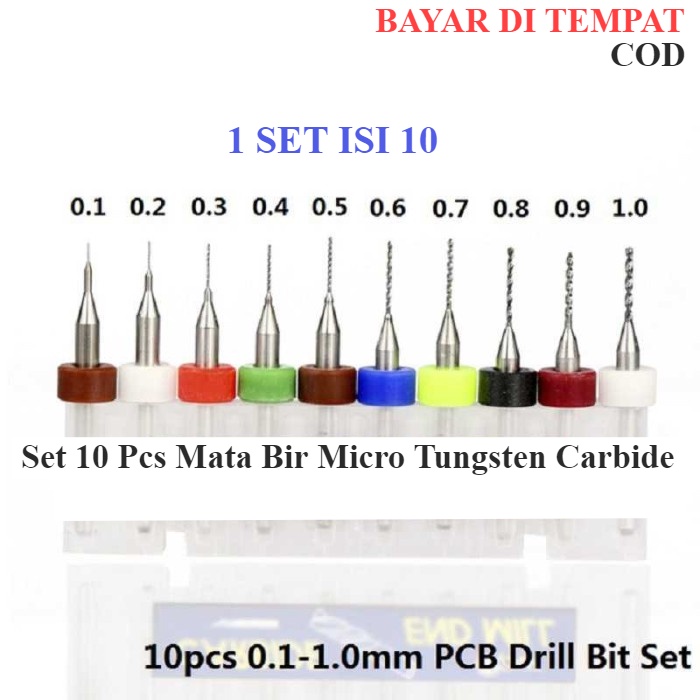 Jual Mata bor mini micro bor PCB print circuit board cnc drill bits ...
