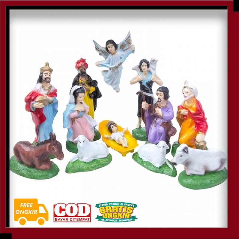 Jual Patung Set Natal 10cm-Patung Set Rohani - Dekorasi Patung-Patung ...