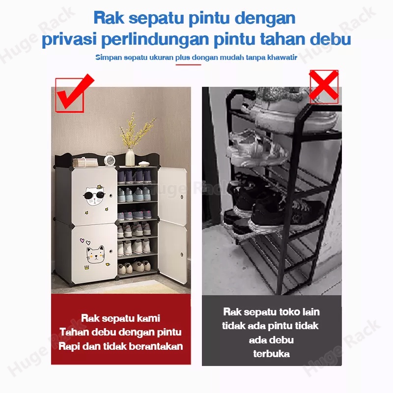 Jual Khamaja Rak Sepatu Tertutup Anti Debu -Shoe Rack -Shoe Sge Boxes ...