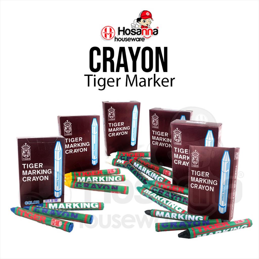Jual Crayon Tiger / Crayon Kayu Isi 12pcs / Crayon Besi Serbaguna ...