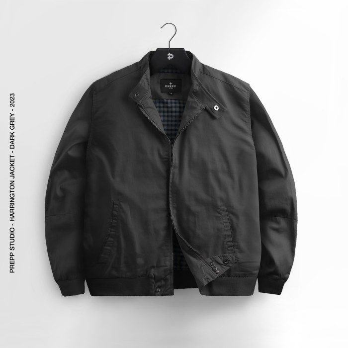 Jual promosi toko JAKET PREPP STUDIO HARRINGTON JACKET DARK GREY - L ...