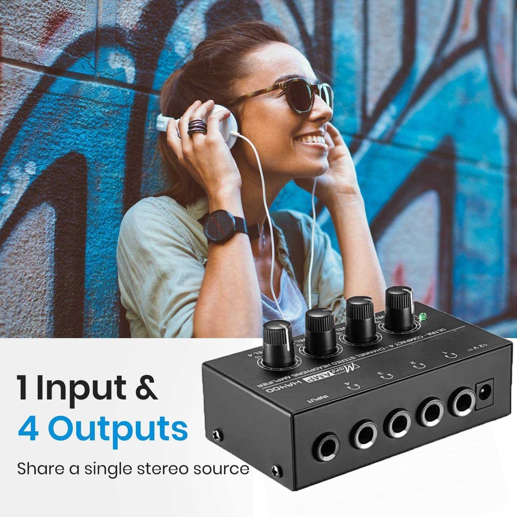 Jual (store6) TaffSTUDIO MicroAMP Audio Amplifier Mini Headphone 4 ...