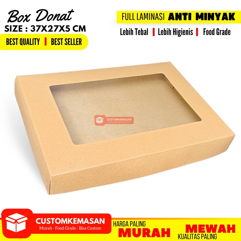 Jual Box Donat Isi 12 / Box Donat / Dus Kue / Dus Donat isi 12 / Kotak ...