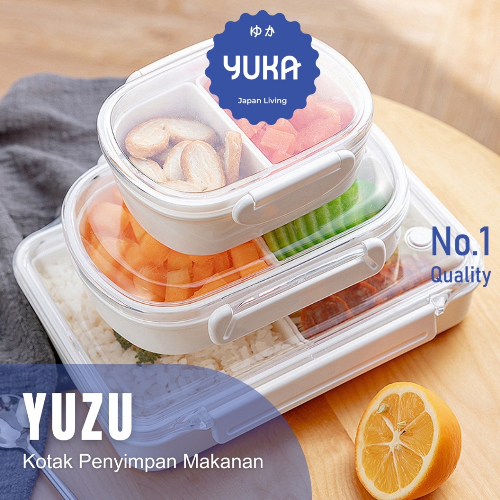 Jual 【YUKA】YUZU Lunch Box Makan Minimalis Wadah Simpan Makanan ...
