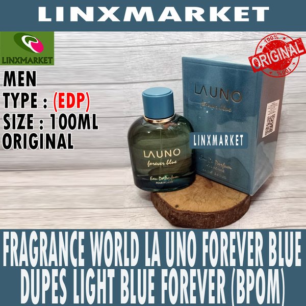 Jual FRAGRANCE WORLD LA UNO FOREVER BLUE POUR HOMME MEN EDP 100ML (BPOM ...