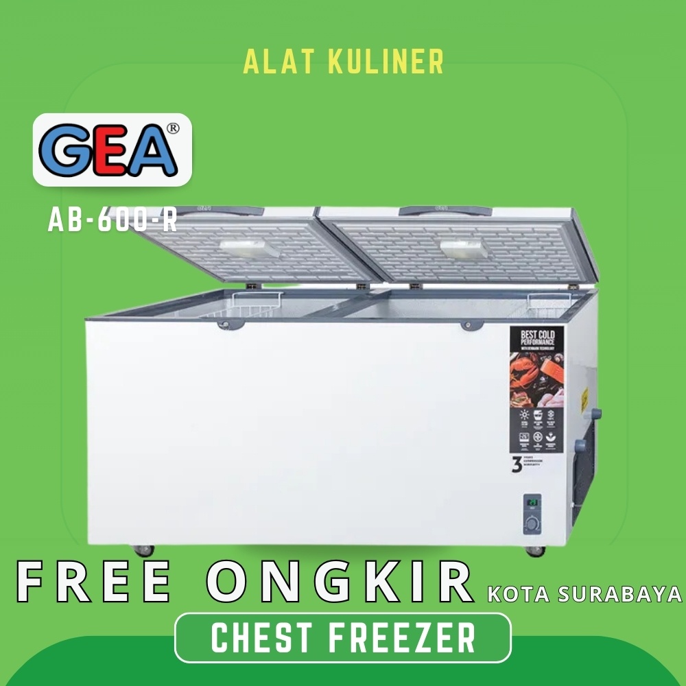Jual Chest Freezer 500 Liter Gea Ab-600-R Kulkas Chest Freezer Box ...