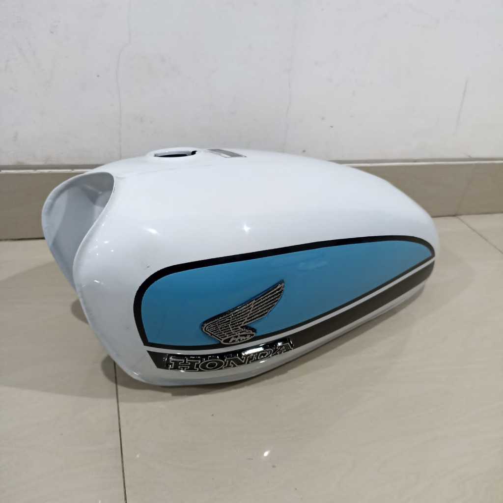 Jual TANGKI DILAN CB 100 GELATIK DILAN PUTIH BIRU TENGKI CB CUSTOM ...