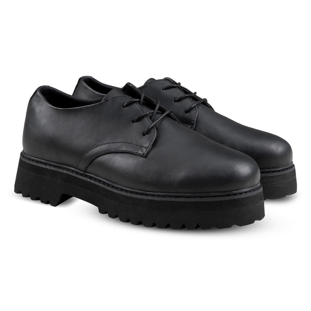 Jual Moss Derby Black - Nappa Milano - Sepatu Unisex | Shopee Indonesia