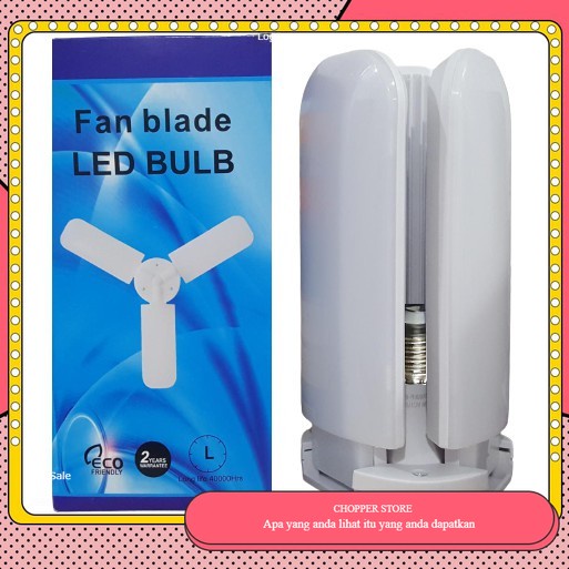 Jual COD Fan Blade LED Bulb 45w / 30w Lampu Bohlam bentuk kipas 3 ...