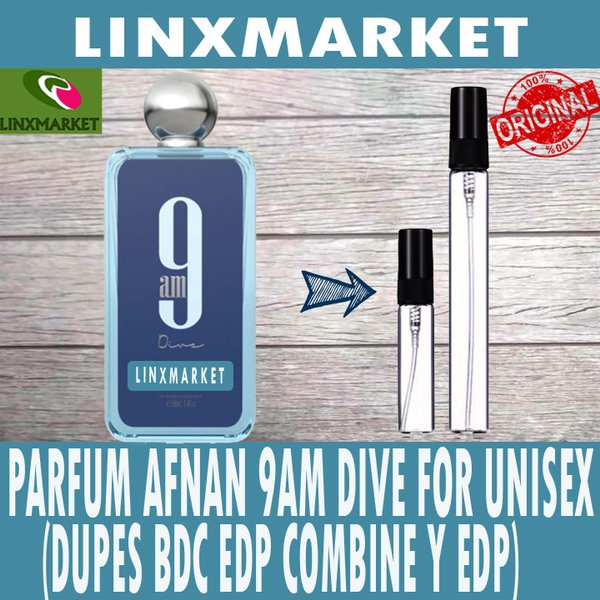 Jual AFNAN 9AM 9 AM DIVE UNISEX EDP (DUPE BDC EDP COMBINE Y EDP ...