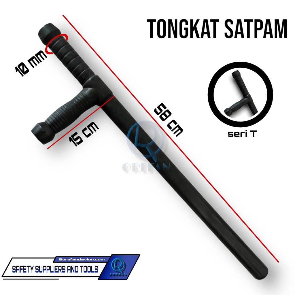 Jual TONGKAT SECURITY PENTUNGAN SATPAM PENTUNGAN SECURITY Hitam ...