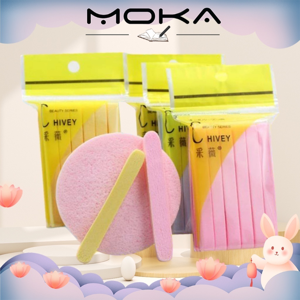 Jual MOKA COD 1SET 12 STICK SPONS KENTANG FACIAL / SPONGE KENTANG ...
