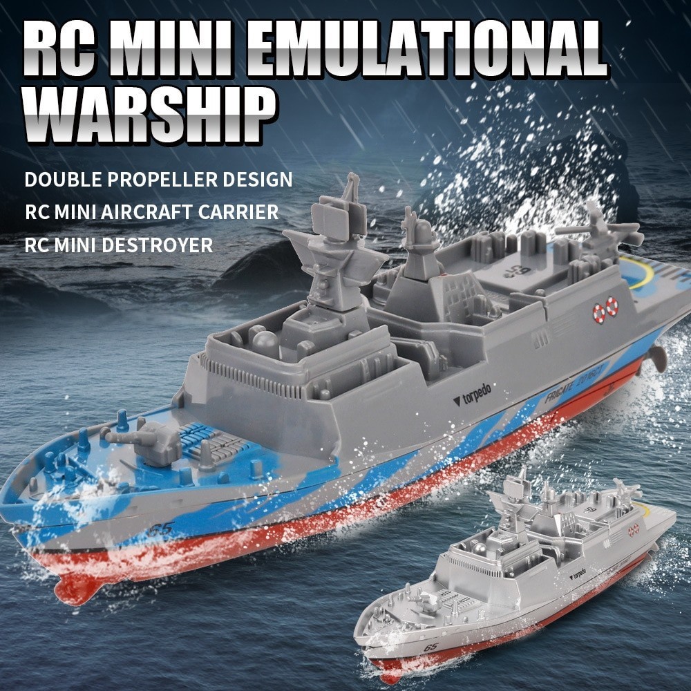 Jual 2.4G Remote control ship aircraft carrier military exquisite model ...