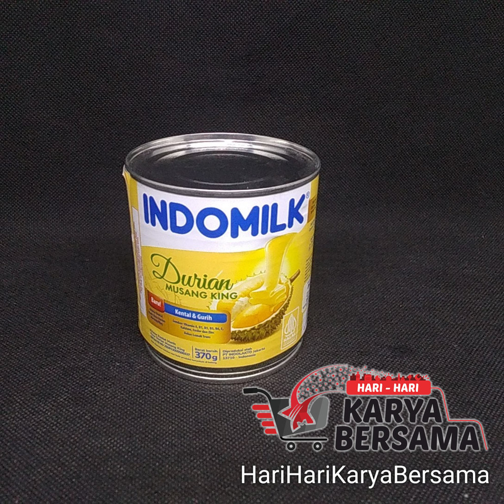 Jual INDOMILK SUSU KENTAL MANIS RASA DURIAN MUSANG KING KALENG 370GR ...