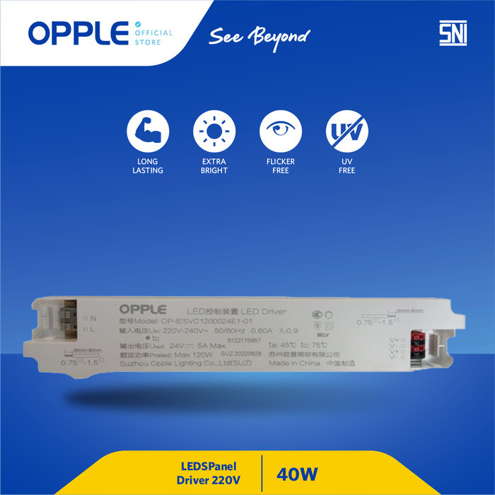 Jual OPPLE Driver Lampu Panel Slim 40W Garansi 10 Tahun | Shopee Indonesia