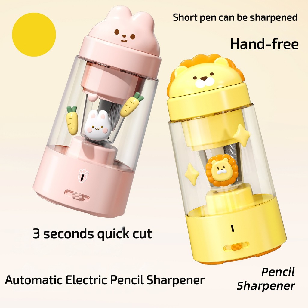 Jual Fully/Semi Automatic Electric Pencil Sharpener Cartoon Pencil ...