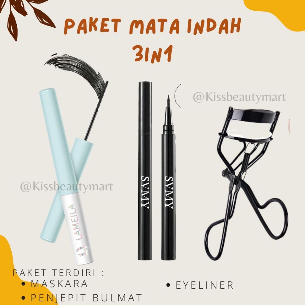 Jual paket mata indah 3in1 || eyeliner - penjepit bulumata galenco ...