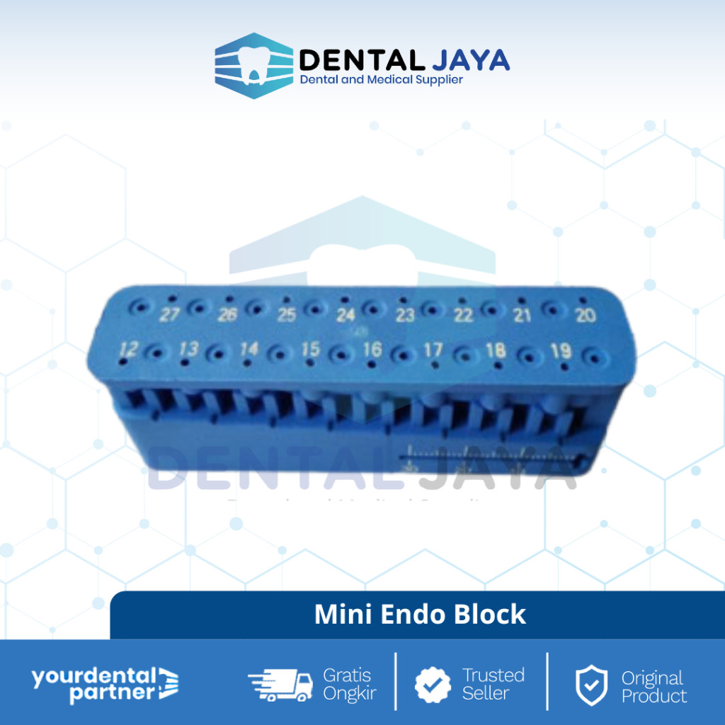 Jual Dental Jaya Endo Block | Mini Endoblok Endo Ruller Gauge Endo ...
