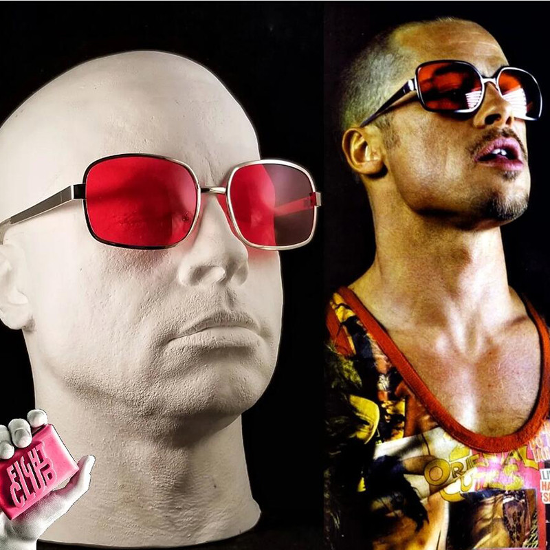 Jual Project Mayhem Sunglasses Fight Club Tyler Durden Oliver Peoples 523 Brad Pitt men RED lens ...