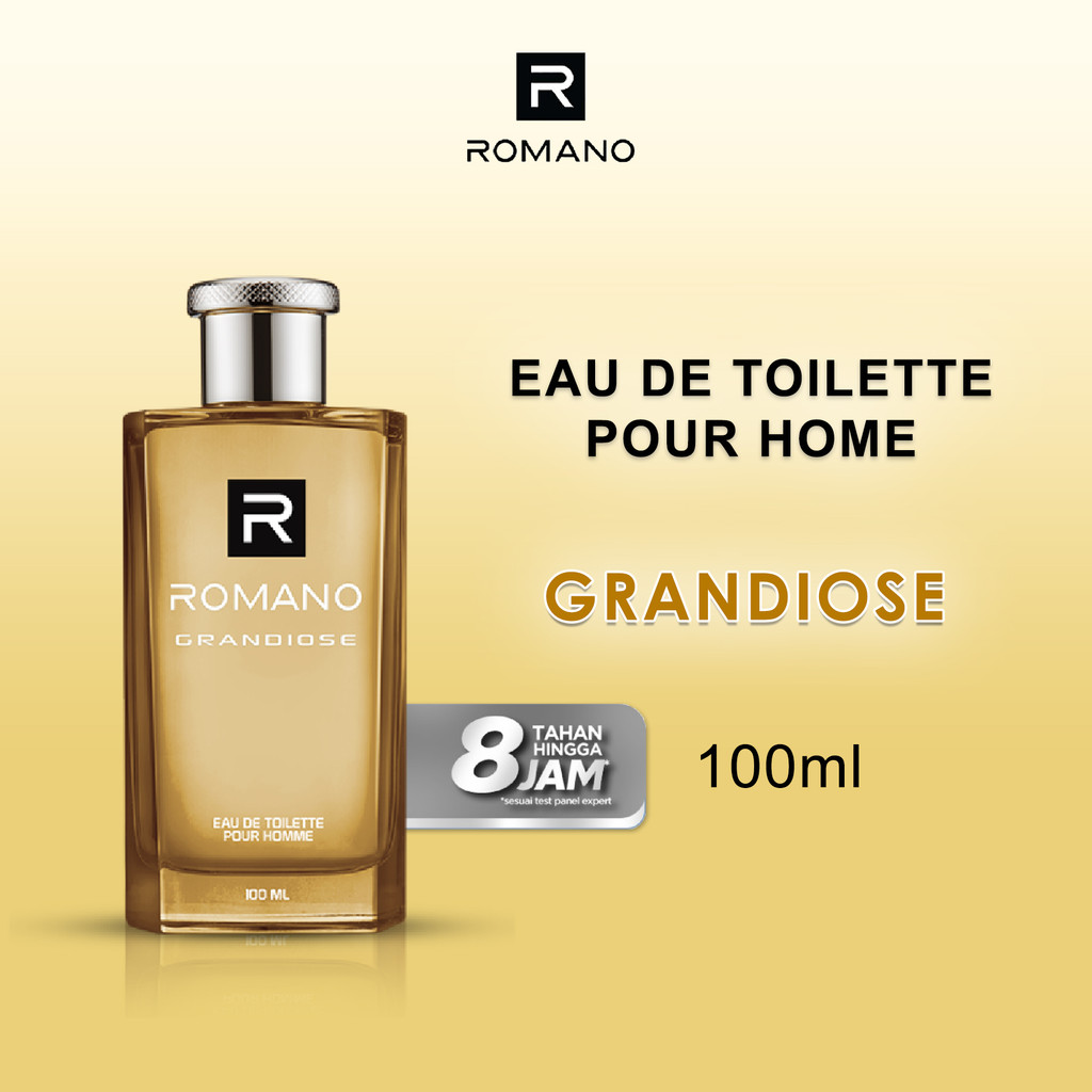 Jual Romano Eau De Toilette Grandiose Parfum Pria 100 ml | Shopee Indonesia