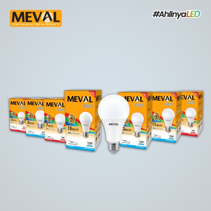 Jual MEVAL Lampu Bohlam LED Bulb ECO | Shopee Indonesia