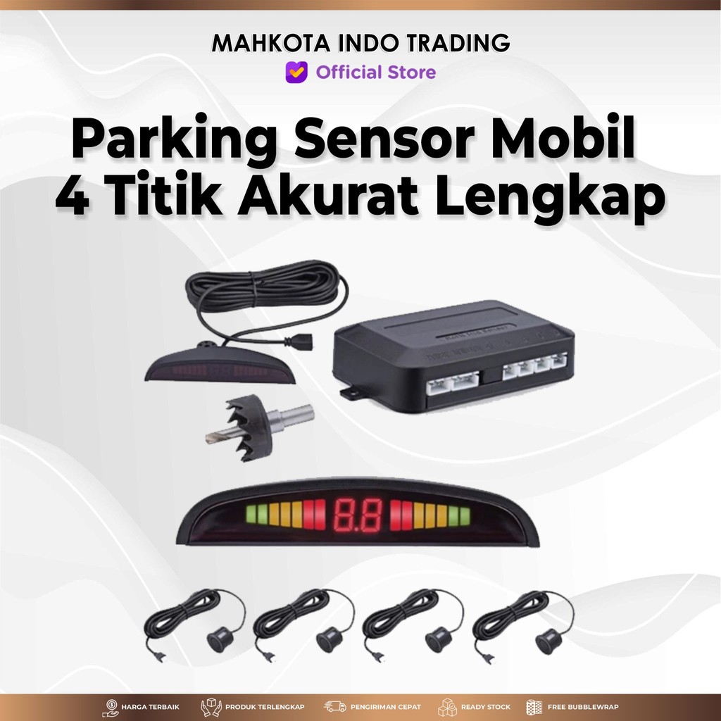 Jual Sensor Parkir Mobil 4 Titik Lengkap Indicator | Shopee Indonesia