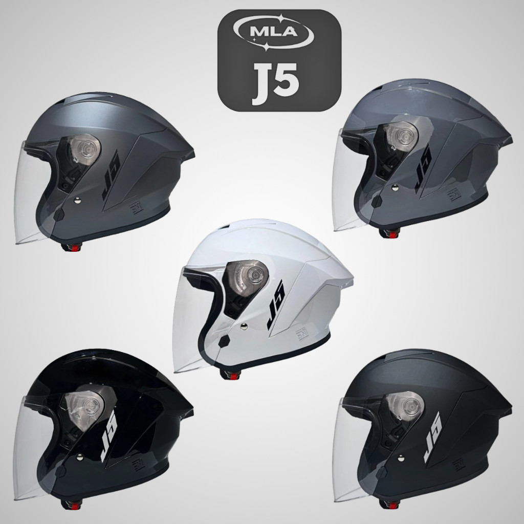Jual HELM HALF FACE MLA J5 ORIGINAL SNI | Shopee Indonesia