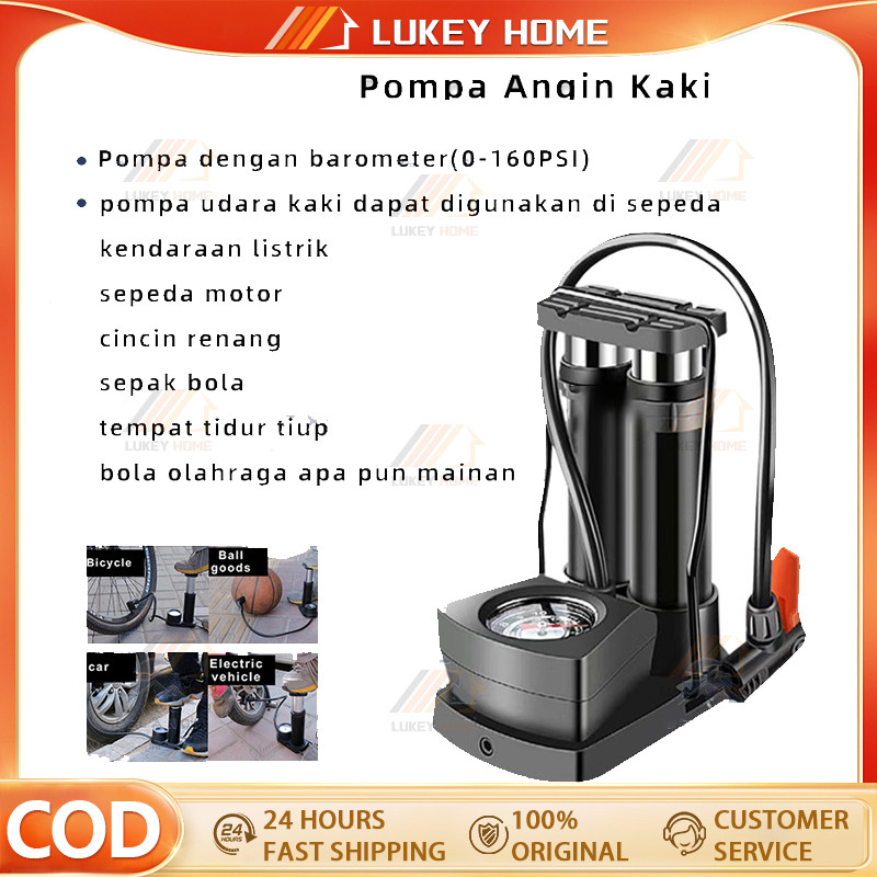 Jual Pompa Angin mini portable foot pump manual emergency motor Pompa ...