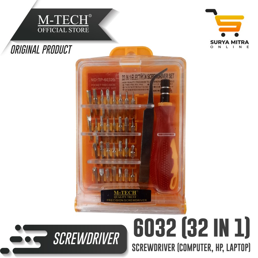 Jual M-Tech Obeng Set Komplit 32 in 1 | Shopee Indonesia