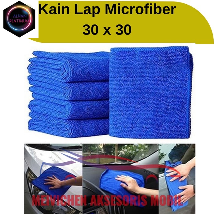 Jual Kain Lap Mobil Lap Motor Micro Fiber HALUS Wash Cloth 30 x 30 ...