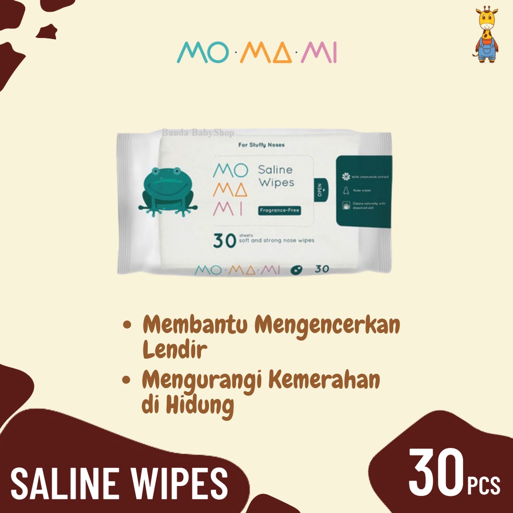 Jual MoMaMi Saline Wipes 30" - Tisu Basah Anti Flu Bayi | Shopee Indonesia