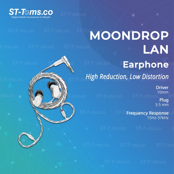Jual Moondrop LAN 10mm With Two-Pin Connectors In Ear Monitor Earphone ...