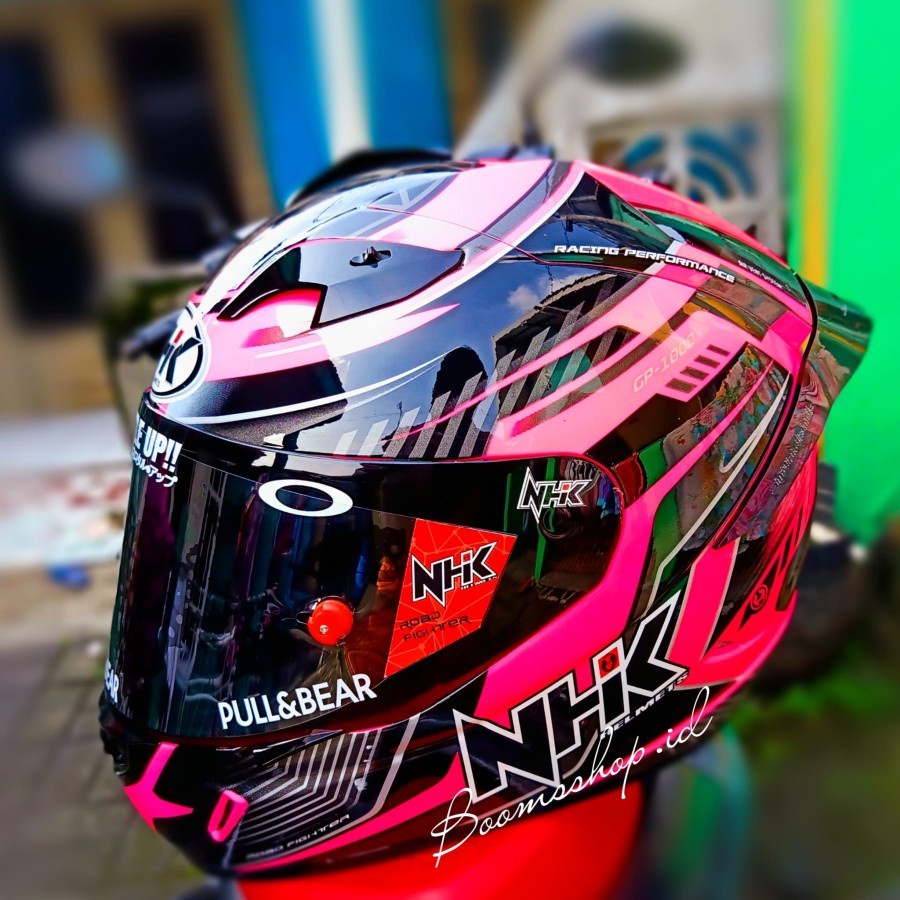 Jual Helm Nhk Gp 1000 Plasma Pink Full Face Double Visor [HELM_OFFICIAL ...