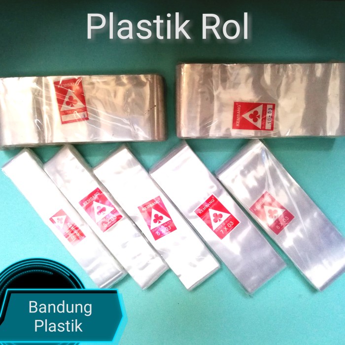 Jual Plastik roll rollan lebar 12cm PP 03 / rol panjang / per pak ...