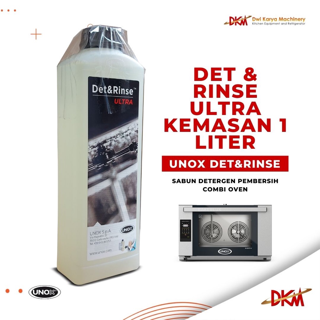 Jual DET & RINSE ULTRA 1 LITER DETERGEN PEMBERSIH OVEN COMBI UNOX ...