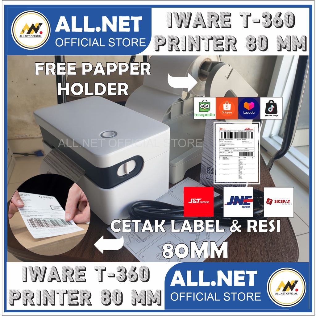 Jual Printer Label Barcode IWARE LPT360 LP T360 T-360 Label Thermal ...