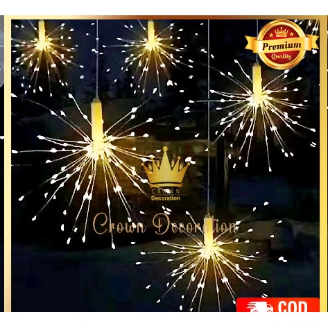 Jual Lampu Kembang Api Laba-Laba 1 Set isi 10 Gantung Fireworks Hias ...