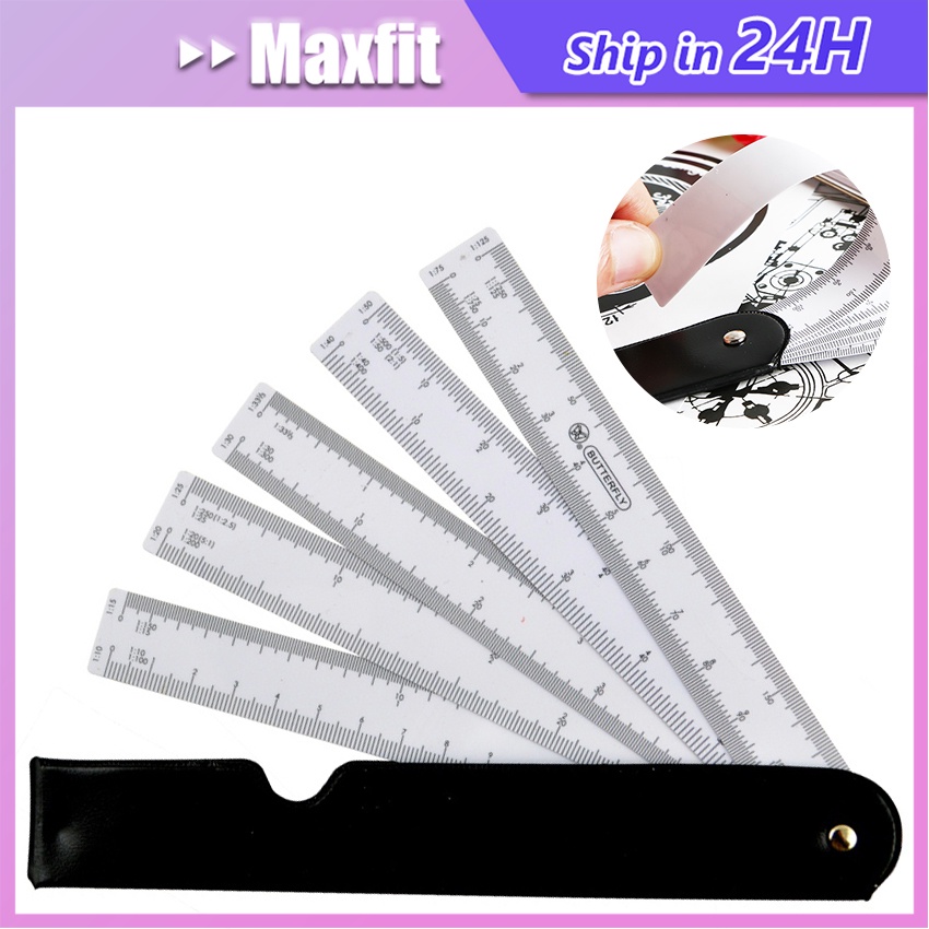 Jual Alat Penggaris Skala Arsitektur Bentuk Kipas Scale Ruler Penggaris ...