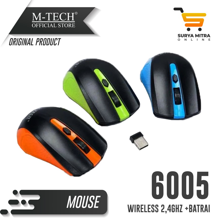 Jual M-Tech Mouse Wireless 6005 | Shopee Indonesia