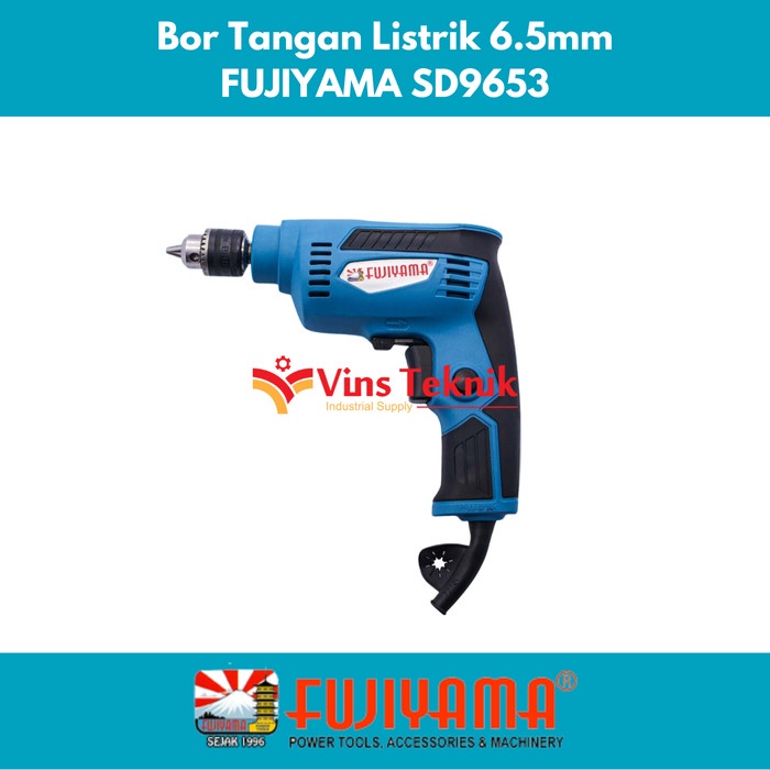 Jual Mesin bor tangan 6,5mm listrik 400W SD 9653 FUJIYAMA SD9653 ...